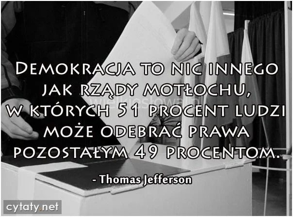 Demokracja to nic innego jak rządy motłochu... - WielkieSłowa.pl